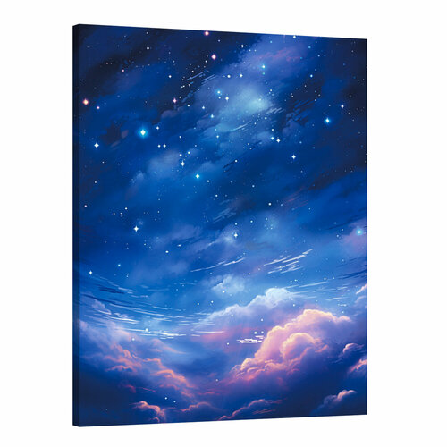 Интерьерная картина 50х70 "Гороскопные звездные сны"