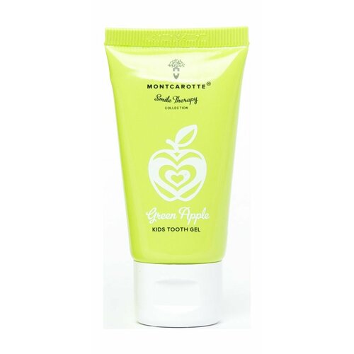 Детский гель для чистки зубов со вкусом яблока / MontCarotte Kids Tooth Gel Green Apple