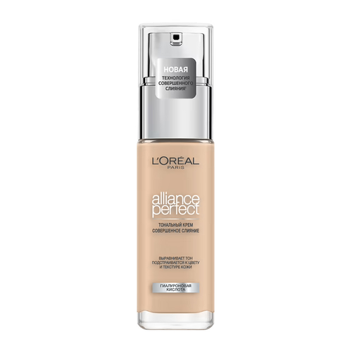 L'Oreal Paris, Тональный крем ALLIANCE PERFECT СОВЕРШЕННОЕ СЛИЯНИЕ обогащенный гиалуроновой кислотой, тон 2.N, SPF 16, 30 мл