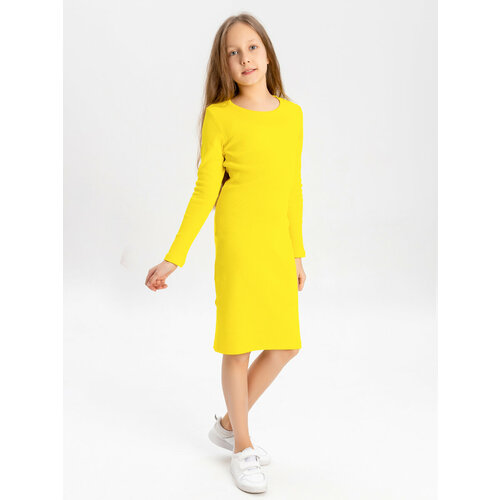Платье КотМарКот, размер 158, желтый