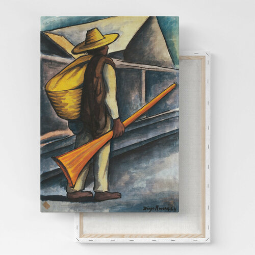 Картина на холсте, репродукция / Диего Ривера - Campesino / Размер 30 x 40 см