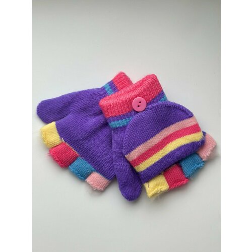 Перчатки , размер 2-5 лет, фиолетовый