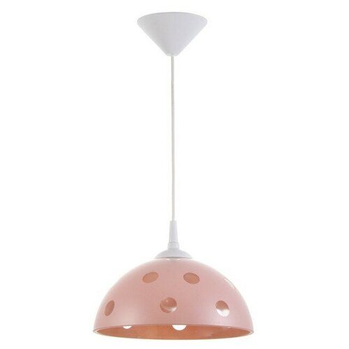 Светильник Колпак "Силви" 1 лампа E27 40Вт розовый д.250