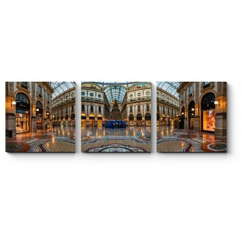 Модульная картина Внутри галереи Виктора Эммануила, Милан170x57