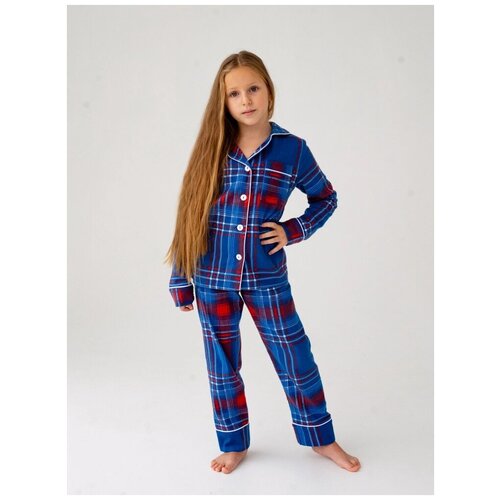 Пижама  Малиновые сны, размер 134, синий