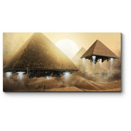 Модульная картина Секрет пирамид 140x70