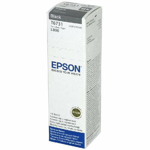 Чернила Epson T6731 C13T67314A/C13T673198 чер. для L800