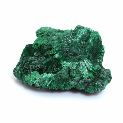 Камень натуральный "Малахит Плисовый", необработанный (20-30 г, 30 - 40 мм)