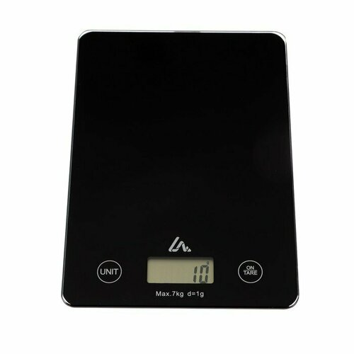 Весы кухонные Luazon LVK-702, электронные, до 7 кг, чёрные (комплект из 2 шт)