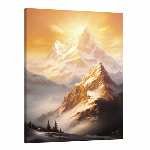 Интерьерная картина 50х70 "Пейзаж горы"
