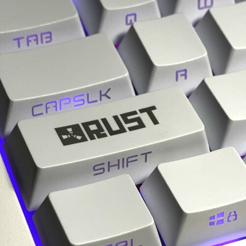 SHIFT Кейкап Rust для механической клавиатуры – (белый, 2,25u, OEM R1)
