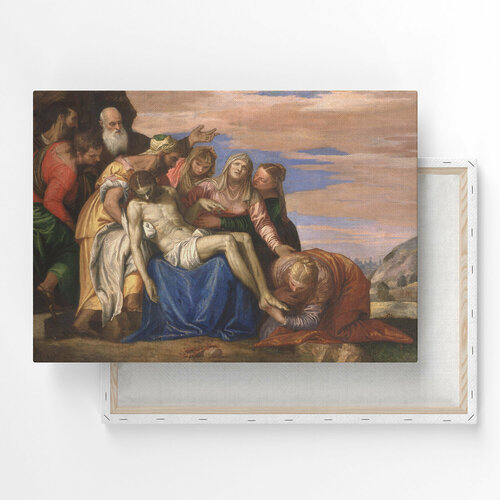 Картина на холсте, репродукция / Паоло Веронезе - Deposition of Christ / Размер 40 x 53 см