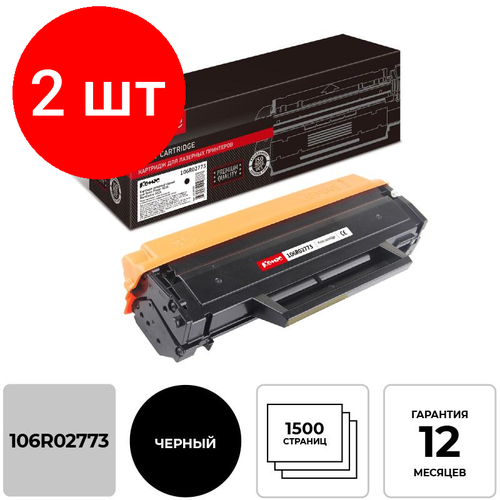 Комплект 2 штук, Картридж лазерный Комус 106R02773 чер. для Xerox WC3025