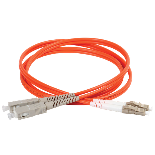 Патч-корд оптический коммутационный соединительный для многомодового кабеля, IEK FPC50-SCU-LCU-C2L-1M (1 шт.)