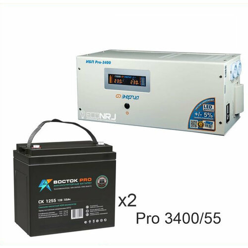 Энергия PRO-3400 + Аккумуляторная батарея восток PRO СК-1255
