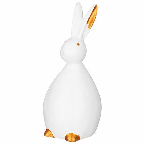 Фигурка "Кролик Интерьерный", 21,5*10*10См, Белый-Золото 169-800 LEFARD