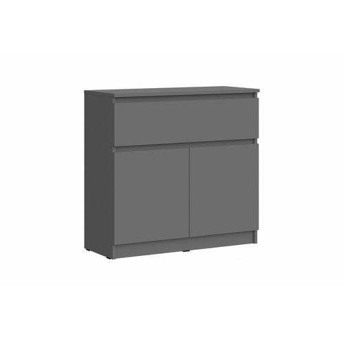Комод Миф Челси 800 с ящиком и створками графит 80.2х33х76.8 см