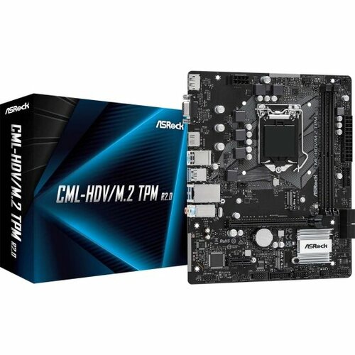 Материнская плата Asrock CML-HDV/M.2 TPM R2.0 (LGA1200, mATX)