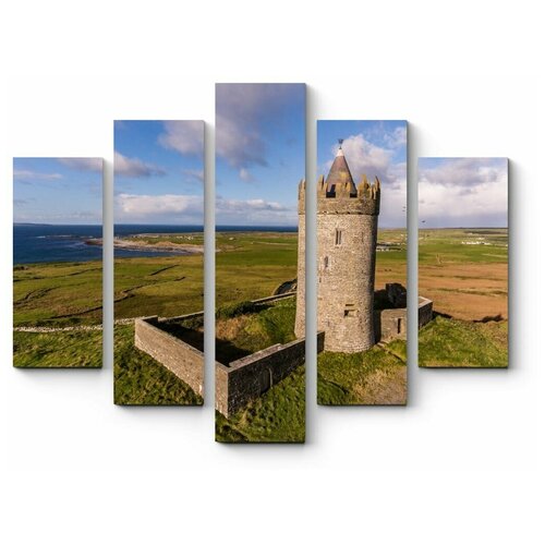 Модульная картина Башня замка в Ирландии145x116