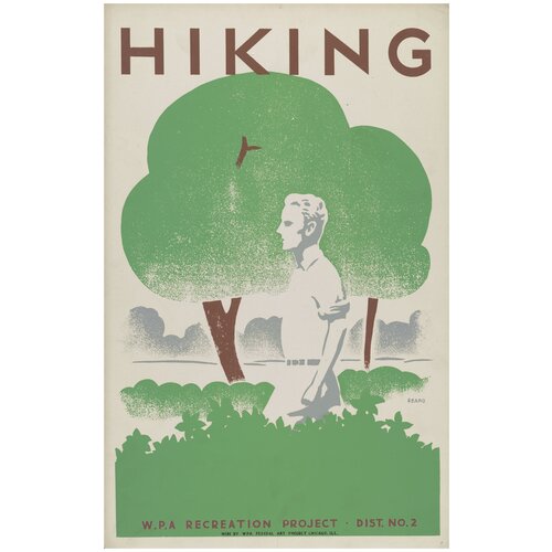 Постер / Плакат / Картина Hiking 60х90 см в подарочном тубусе