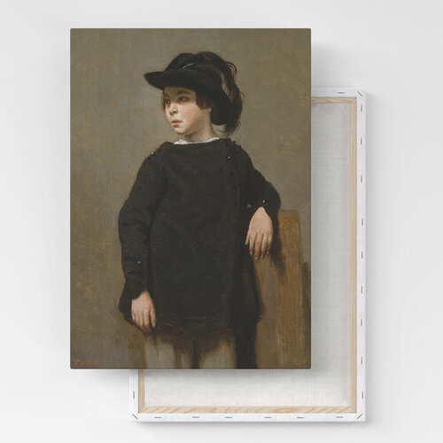 Картина на холсте, репродукция / Camille Corot - Portrait of a Child / Камиль Коро / Размер 30 x 40 см