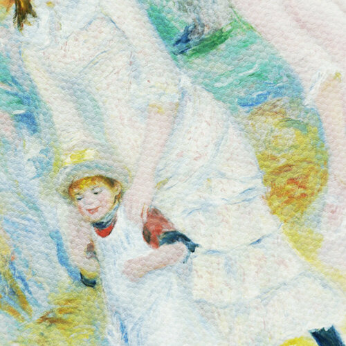 Картина на холсте, репродукция / Ренуар Пьер - Дети на берегу моря, Гернси / Размер 30 x 40 см