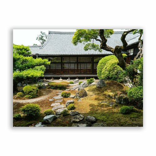 Постер, плакат на бумаге / Природа Японии - Японский сад / Размер 30 x 40 см