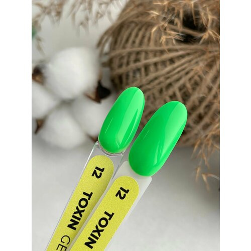 Toxin gel color. Гель лак для ногтей для маникюра и педикюра. Оттенок 12.