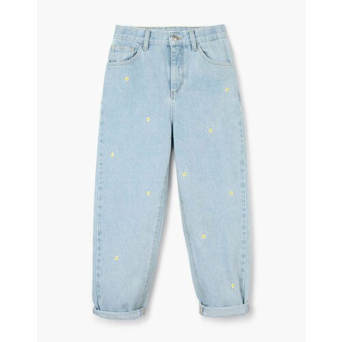 Джинсы  Gloria Jeans, размер 6-7л/122 (32), голубой
