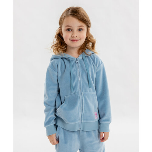 Худи Button Blue, размер 128, голубой