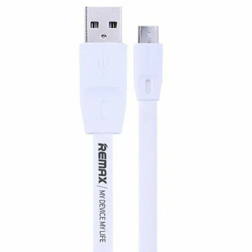 Кабель USB REMAX RC-001m Full Speed USB - MicroUSB, 2.1А, 1 м, белый
