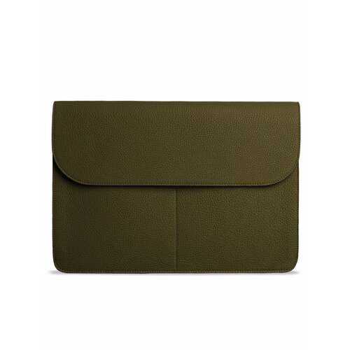 Bustha для Macbook Air/Pro 13"/14" (18/22) чехол JUMP Flap Sleeve Leather (Olive)