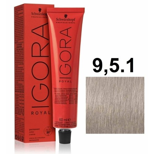 Schwarzkopf Igora Royal Крем-краска для волос 9,5/1 светлый блондин сандрэ 60мл