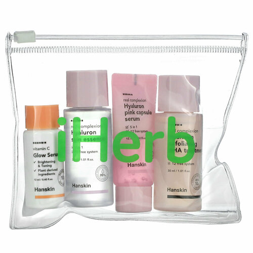 Косметический набор из 4 предметов iHerb X Hanskin Beauty Trial Kit