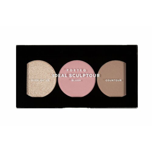 POETEQ Палетка для скульптурирования Sculpting palette Ideal, 9 г, 51 Прохладный