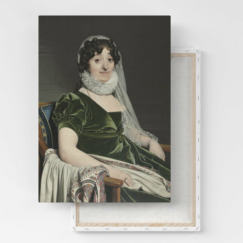 Картина на холсте, репродукция / Portrait of the Countess / Жан Огюст Доминик Энгр / Размер 40 x 53 см