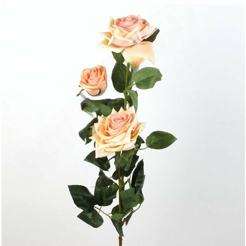 Куст розы 3 головки 98 см 1 шт светло-розовый