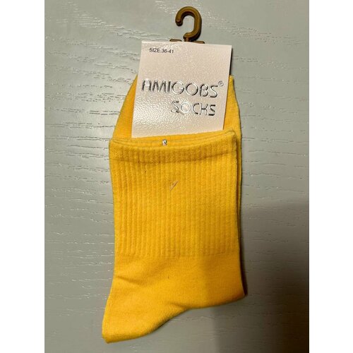 Носки , размер 36-41, желтый