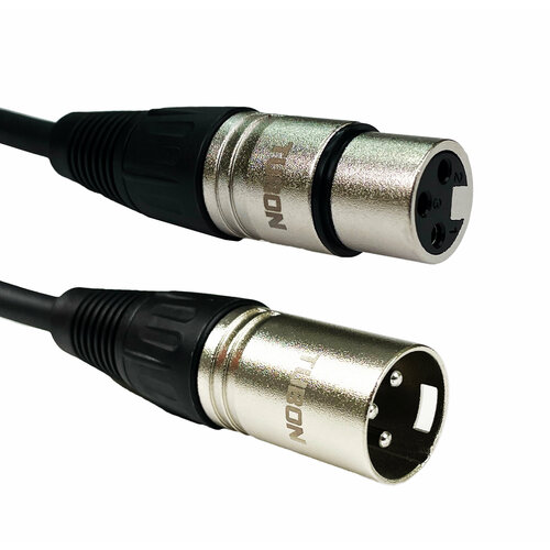 Кабель TUBON Микрофонный межблочный XLR (M) Male - XLR (F) Female OD6.0 ПВХ X001 5м