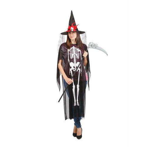 Карнавальный костюм взрослый Ведьма с косой