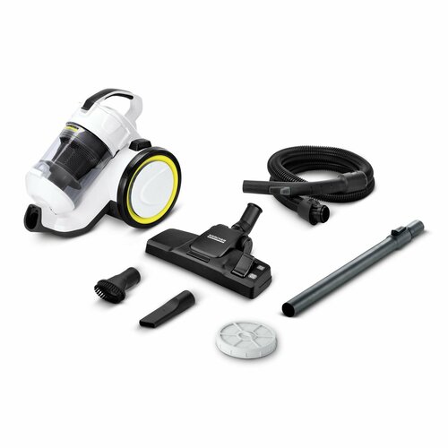 Бытовой пылесос Karcher VC 3 (ERP) *EU-I 1.198-053.0, безмешковый, 700 Вт, фильтр HEPA, 3 насадки, автоматическое сматывание кабеля, белый