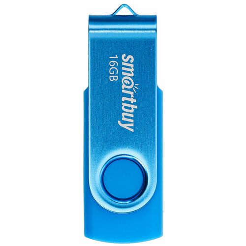 Флеш-диск 16 GB SMARTBUY Twist USB 2.0, синий, SB016GB2TWB /Квант продажи 2 ед./