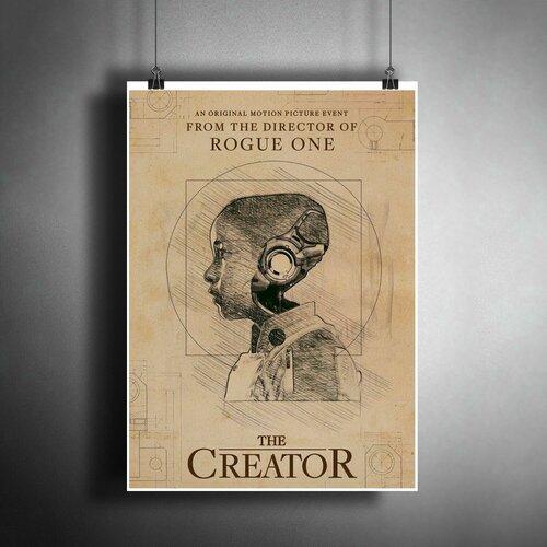Постер плакат для интерьера "Фильм: Создатель (The Creator)" / Декор дома, офиса, комнаты, квартиры, детской A3 (297 x 420 мм)