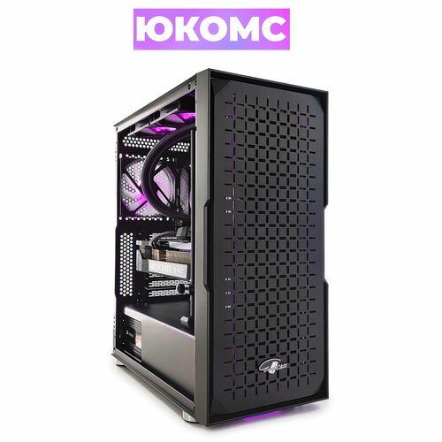 Игровой PC юкомс i7 14700KF, RTX 4070 12GB, SSD 120GB, 16GB DDR5, БП 700W, win 10 pro, Big black case