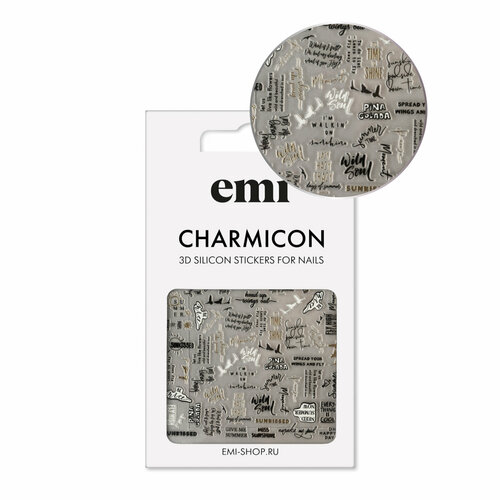 E.Mi, 3D-стикеры №234 Летний день Charmicon 3D Silicone Stickers