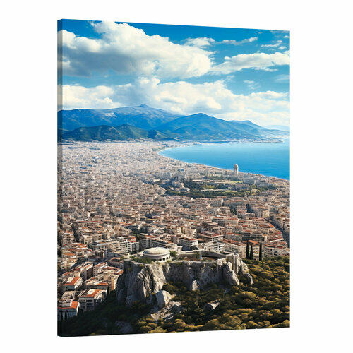 Интерьерная картина 50х70 "Греция: сокровищница архитектуры"