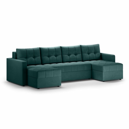 П-образный диван ART-102 Изумрудный