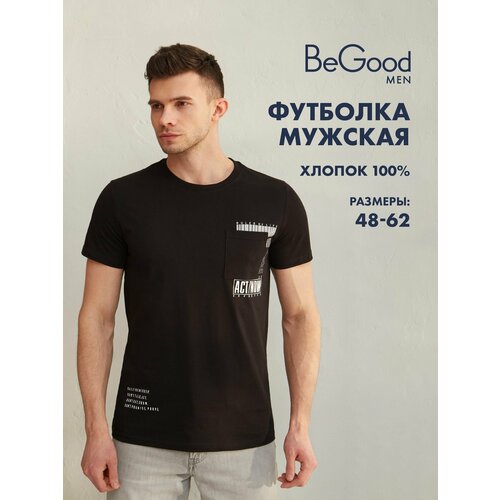 Футболка BeGood, размер 56, черный