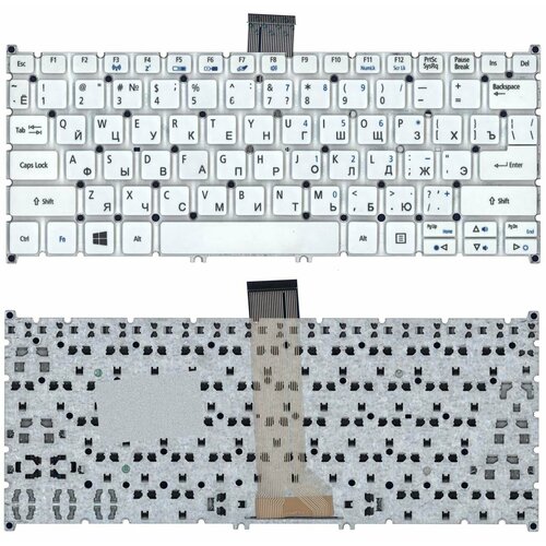Клавиатура для ноутбука Acer Aspire V5-122P белая