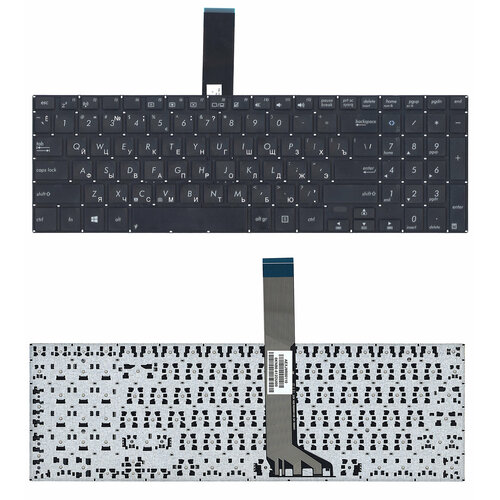Клавиатура для Asus Vivobook S551LN, черная, плоский Enter